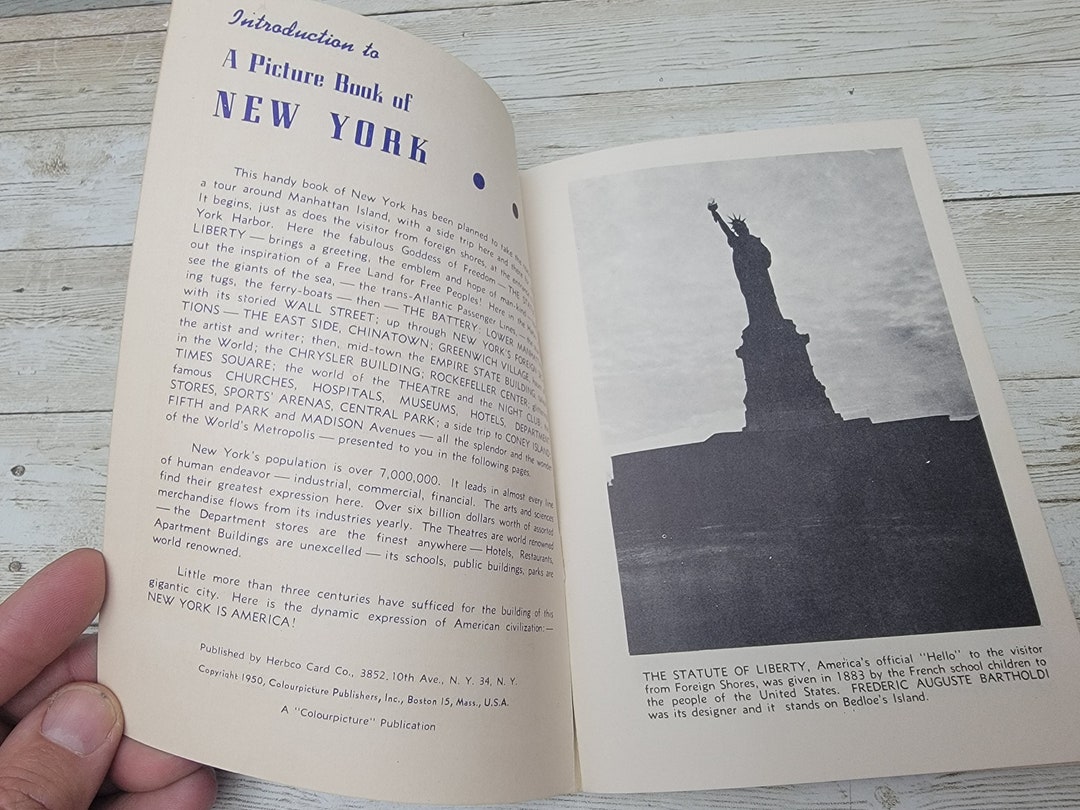 1950 Picture Book of New York Booklet - Etsy