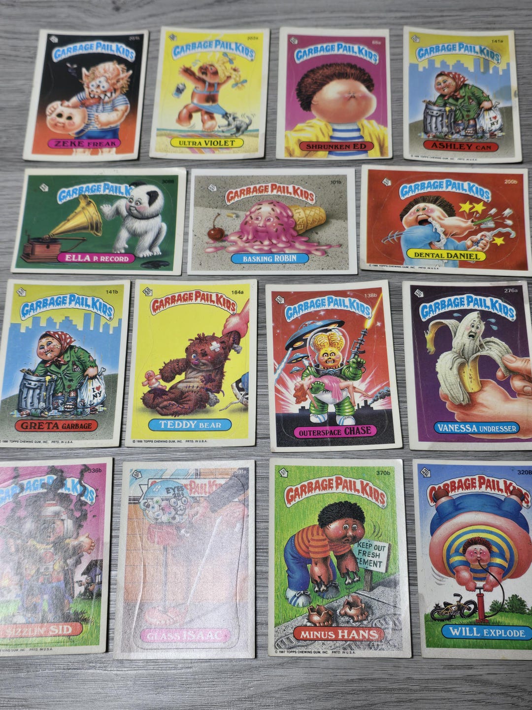1986-1987 Original Garbage Pail Kids GPK Card Lot of 15 - Etsy