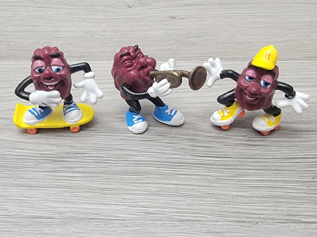 1988 California Raisins 2 PVC Mini Figures Lot of 3 - Etsy