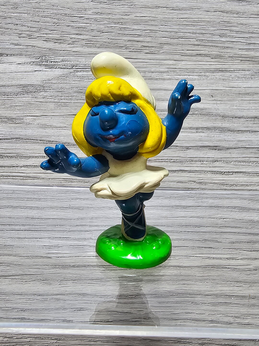 1978 Smurfs Smurfette Ballerina Dance Smurf Figure PVC Toy Peyo ...
