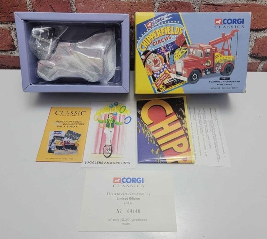 NOS Corgi Classics Chipperfields Circus Scammell Highwayman With Crane ...