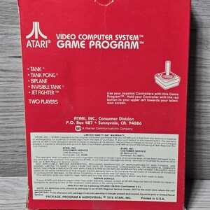 1978 EMPTY Atari 2600 Combat Box Only - Etsy