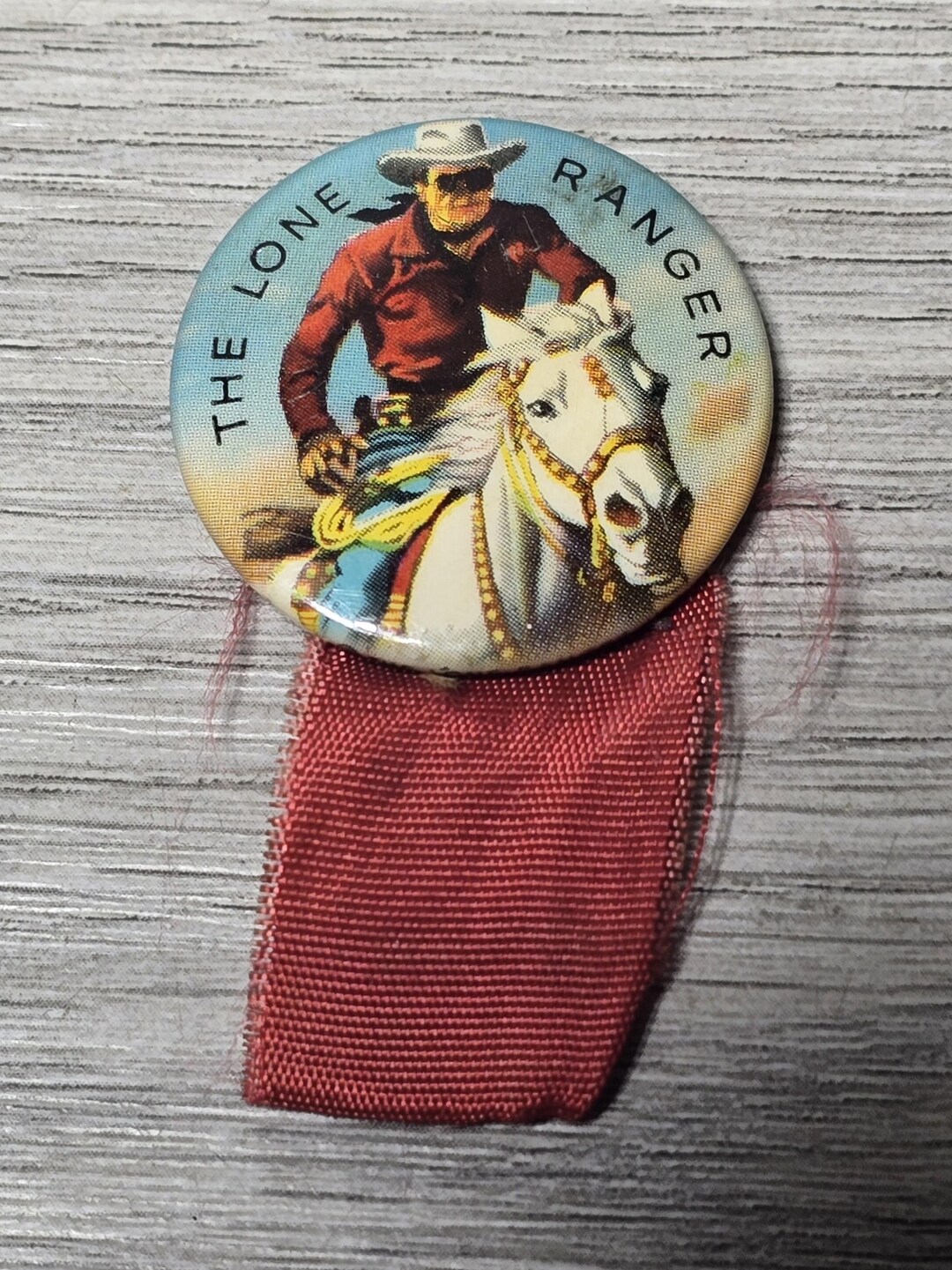 1940s Original Lone Ranger Cowboy Western Rodeo 1.25 Pinback Button ...