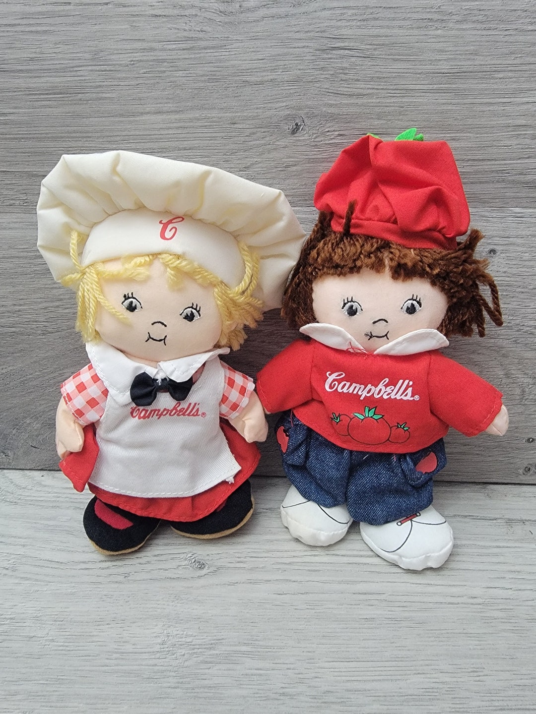 2000 Campbells Soup Kids Plush Stuffed Doll 7" Lot of 2 - Etsy