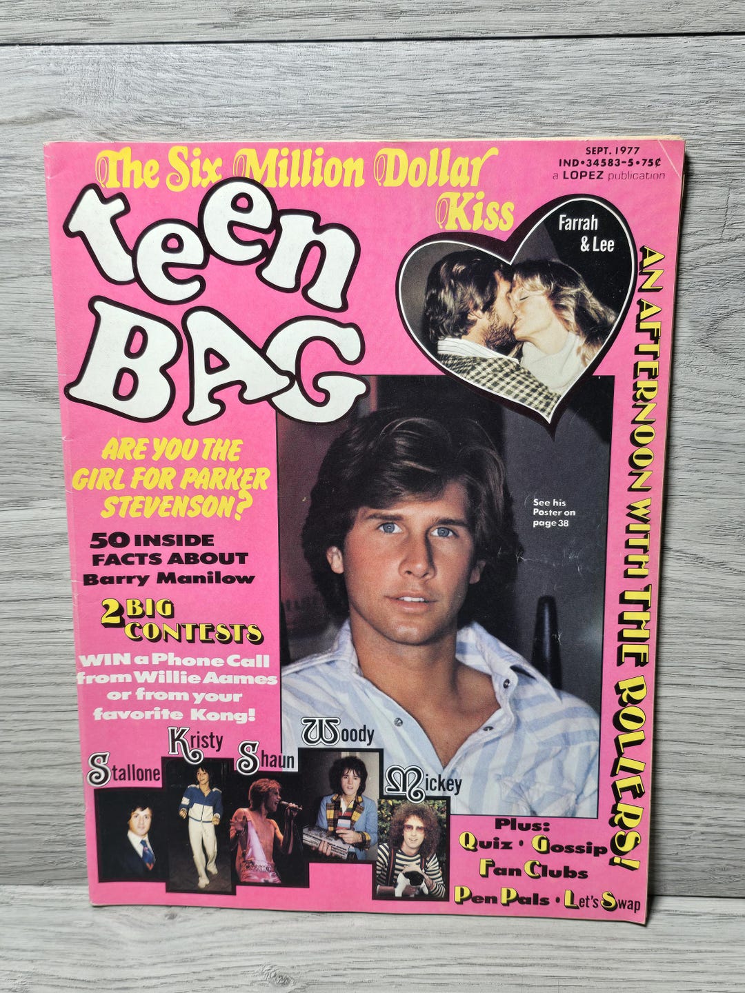 1977 Teen Bag Magazine Parker Stevenson Star Wars Farrah Fawcet & Lee ...
