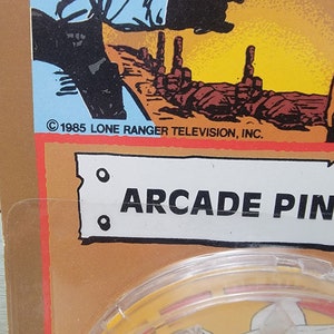 1985 Lone Ranger and Tonto Arcade Pinball Game NOS on Card - Etsy
