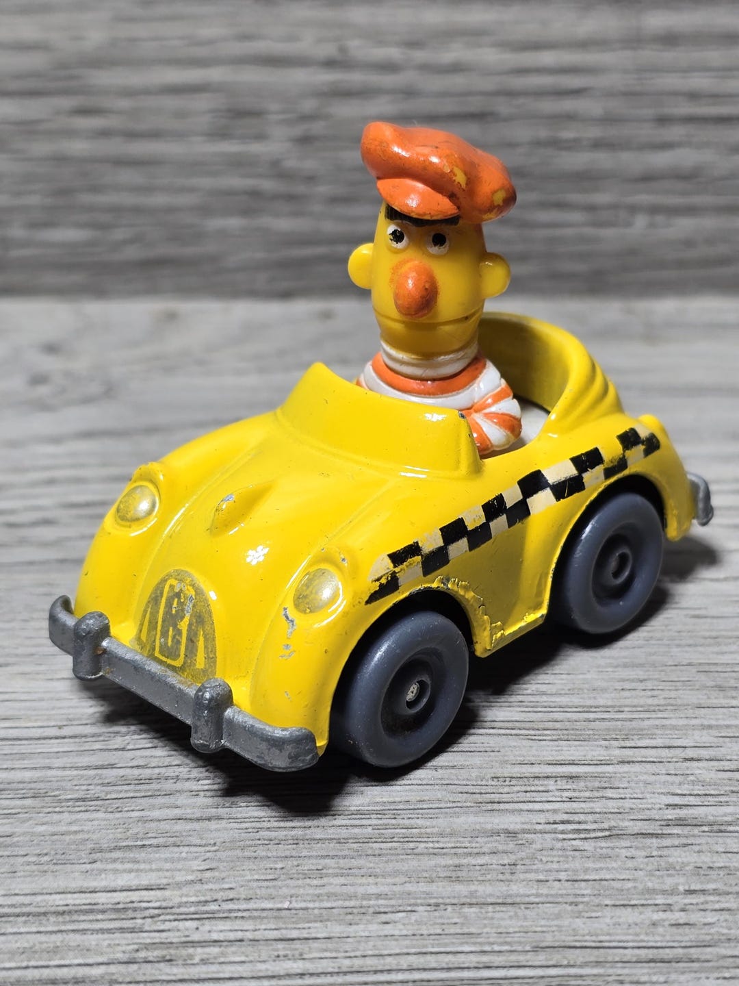 1981 Playskool Muppets Sesame Street Bert Yellow Cab Taxi - Etsy