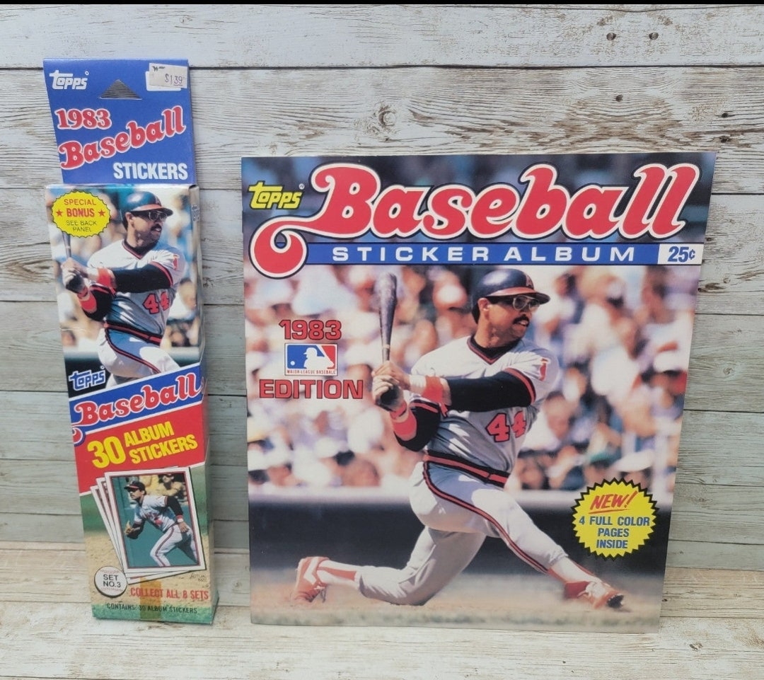 1983 Topps Baseball Sticker Yearbook Album Unused & 30 - Etsy