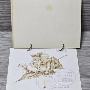 1891 Calendar All Around the Year Pauline Sunter Published Lee ...