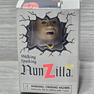 1997 Nunzilla Wind up Walking Sparking Toy With Box Tested and Working ...