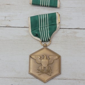 US Army Commendation Medal & Ribbon for Military Merit - Etsy