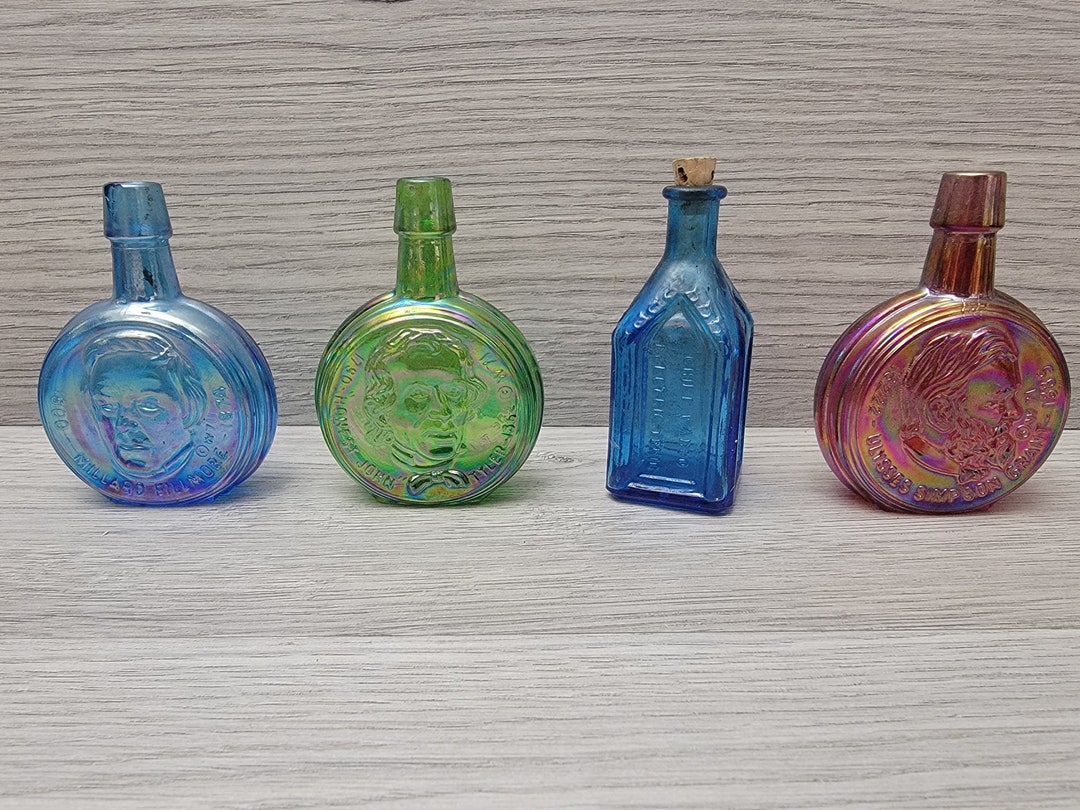 Vintage Miniature Wheaton Glass Bottle Lot of 4 Bottles - Etsy