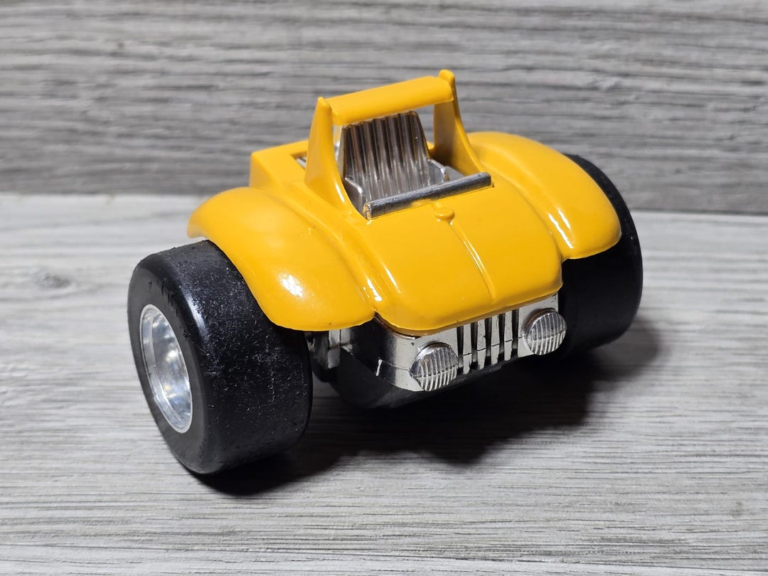 1971 Structo USA Weird Wheels 2-wheeler Yellow Chrome Hot Rod Metal ...
