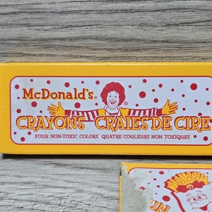 1970s Lot of 3 Mcdonald's FRENCH Crayon Pack Ronald Mcdonald France - Etsy