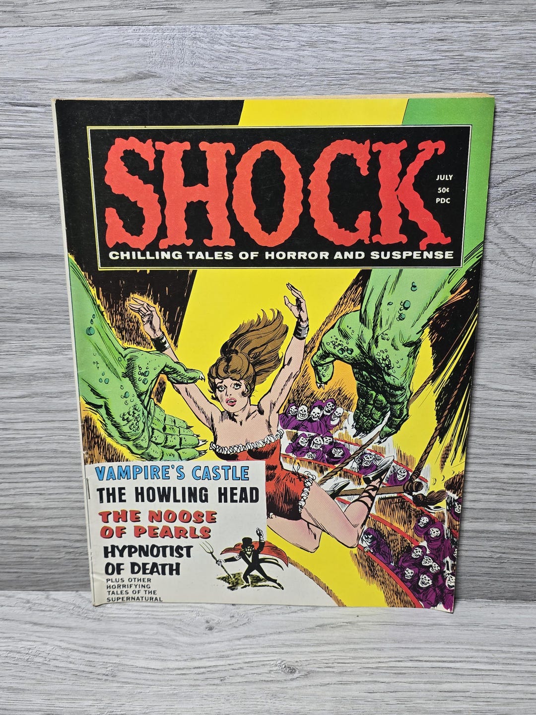 1970 Shock Monster Horror Magazine Vol. 1 No. 8 Stanley Publications - Etsy