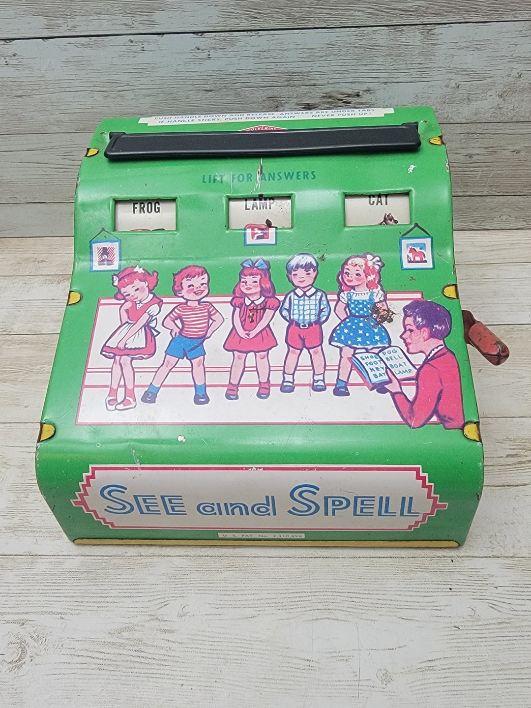 1940's Wolverine See and Spell Educational Tin Metal Toy - Works - Etsy