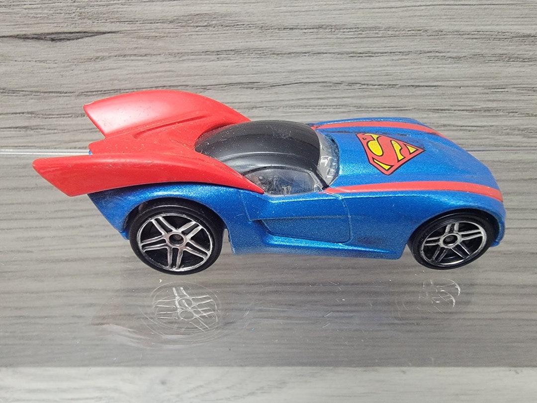 Hot Wheels DC Comics Superman Car Die-cast Mattel - Etsy