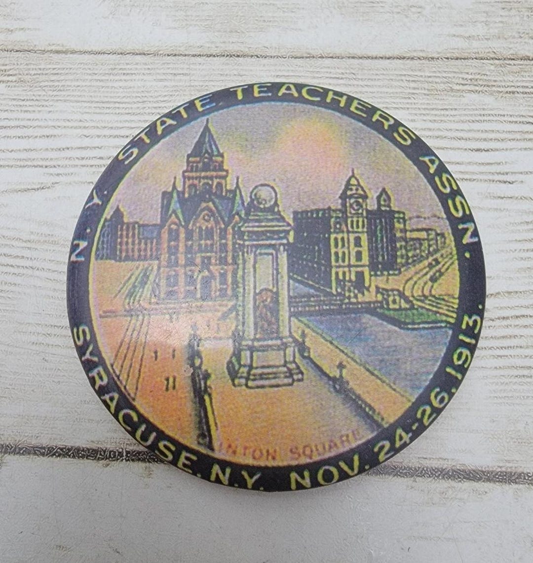 Vintage Union Engine Co. No. 3 Advertising 2" Pocket Mirror York Pa - Etsy