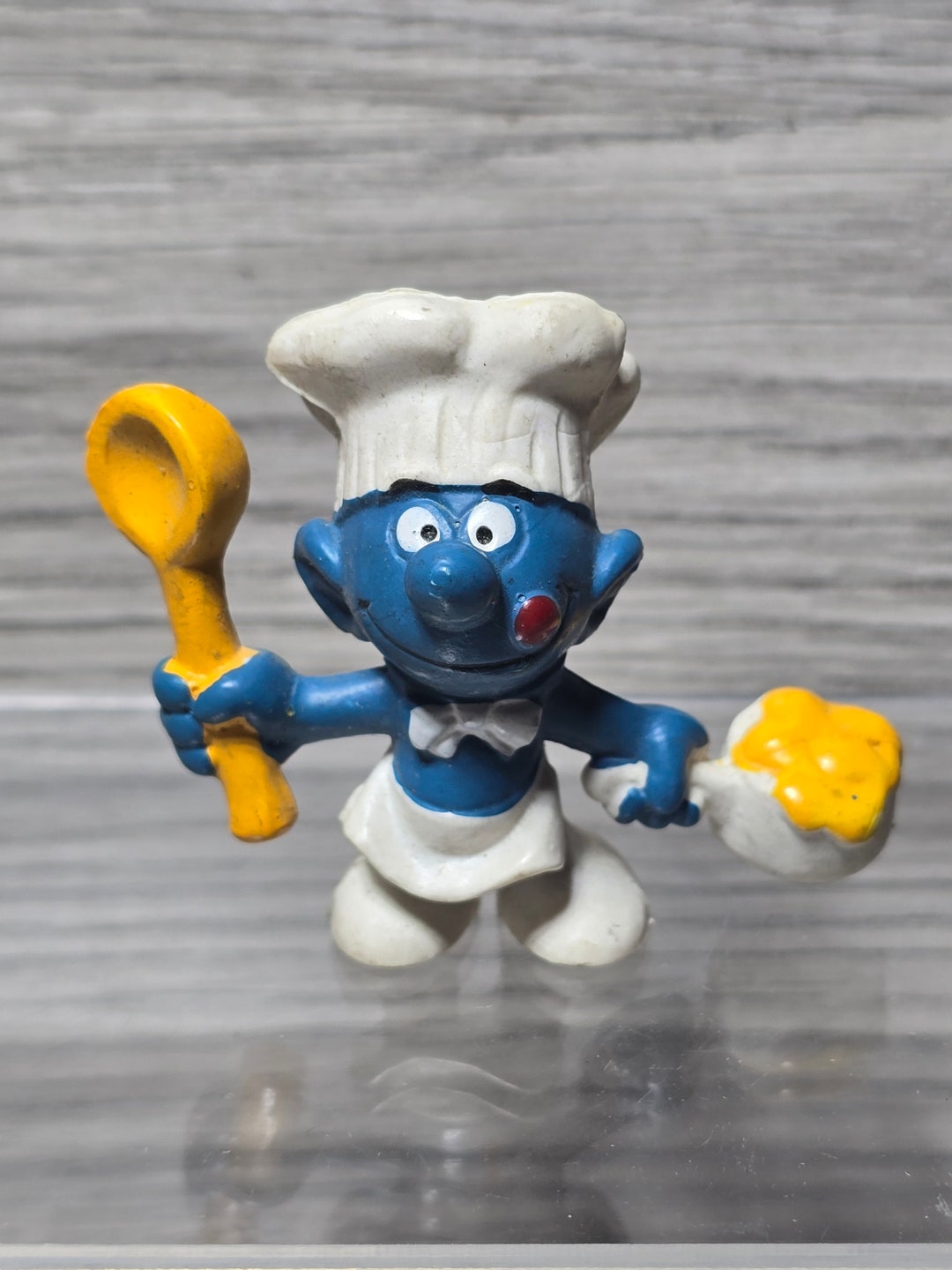 1973 Smurfs Peyo Bully Chef Cook Smurf 2" PVC Figure Hong Kong - Etsy