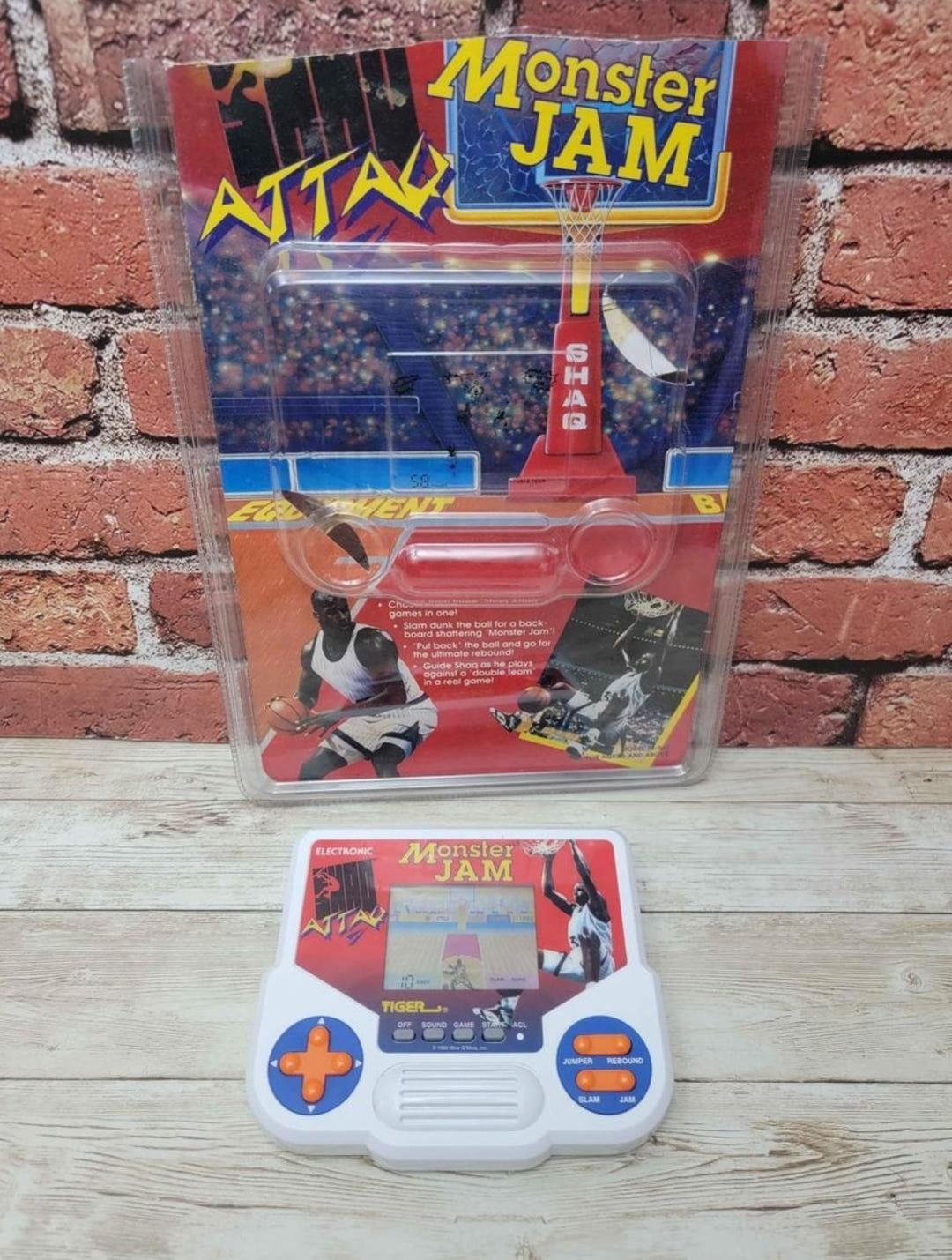 1993 Shaq Attack Monster Jam Tiger Electronics Handheld Basketball Game ...
