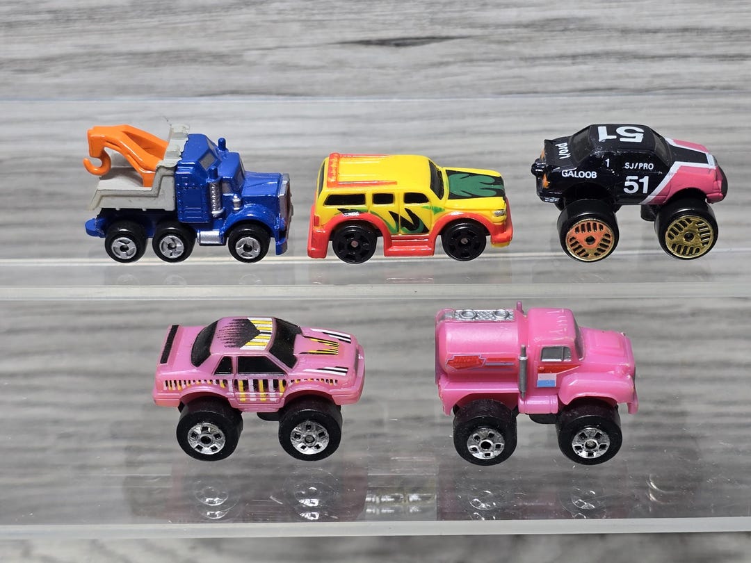 1980s Original Galoob Micro Machines Road Champs Lot of 5 Monster Truck ...