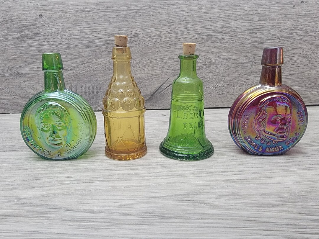 Vintage Miniature Wheaton Glass Bottle Lot of 4 Bottles - Etsy