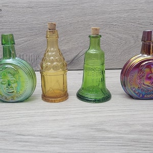 Vintage Miniature Wheaton Glass Bottle Lot of 4 Bottles - Etsy