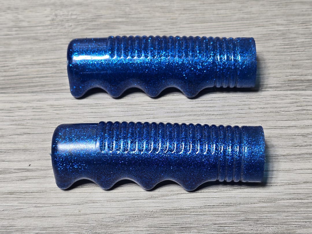 1960s Hunt Wilde Glitter Blue Bicycle Grips Sparkle Transluscent USA - Etsy