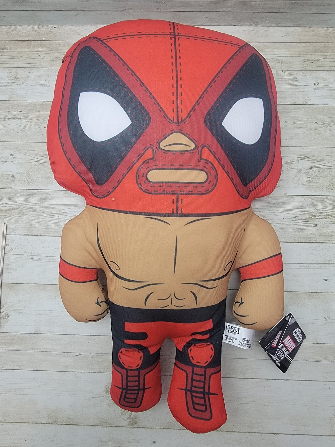 Funko Plushies Deadpool Marvel Lucha Libre Stuffed Toy Pillow 17.5 ...