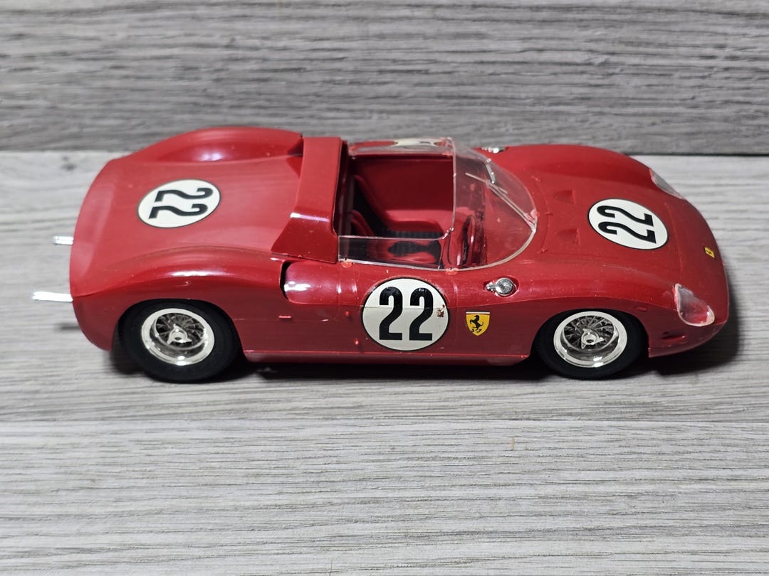 1960s Monogram Ferrari 1:24 Scale Plastic Model Race Car - Etsy