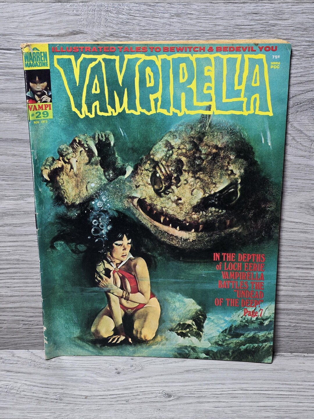 1973 Vampirella 29 Original Warren Comic Horror Monster Magazine - Etsy