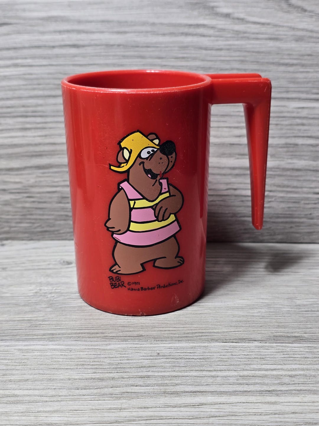 1971 Hanna Barbera Bubi Bear 4" Plastic Cup Hair Bear Bunch - Etsy