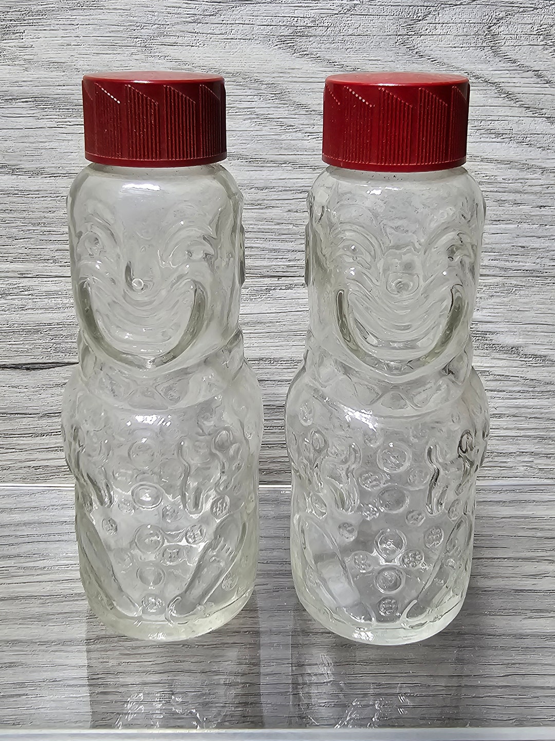 1950s Lot of 2 Brockway Glass Clown Candy Container W/ Original ...