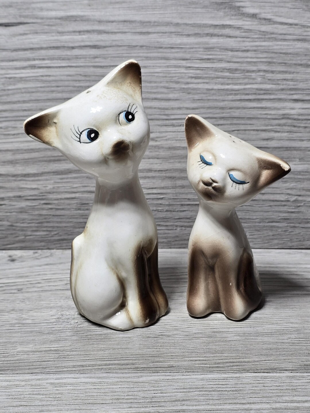 1950s MCM Kitsch Ceramic Kitten Cat Salt and Pepper Shakers - Etsy