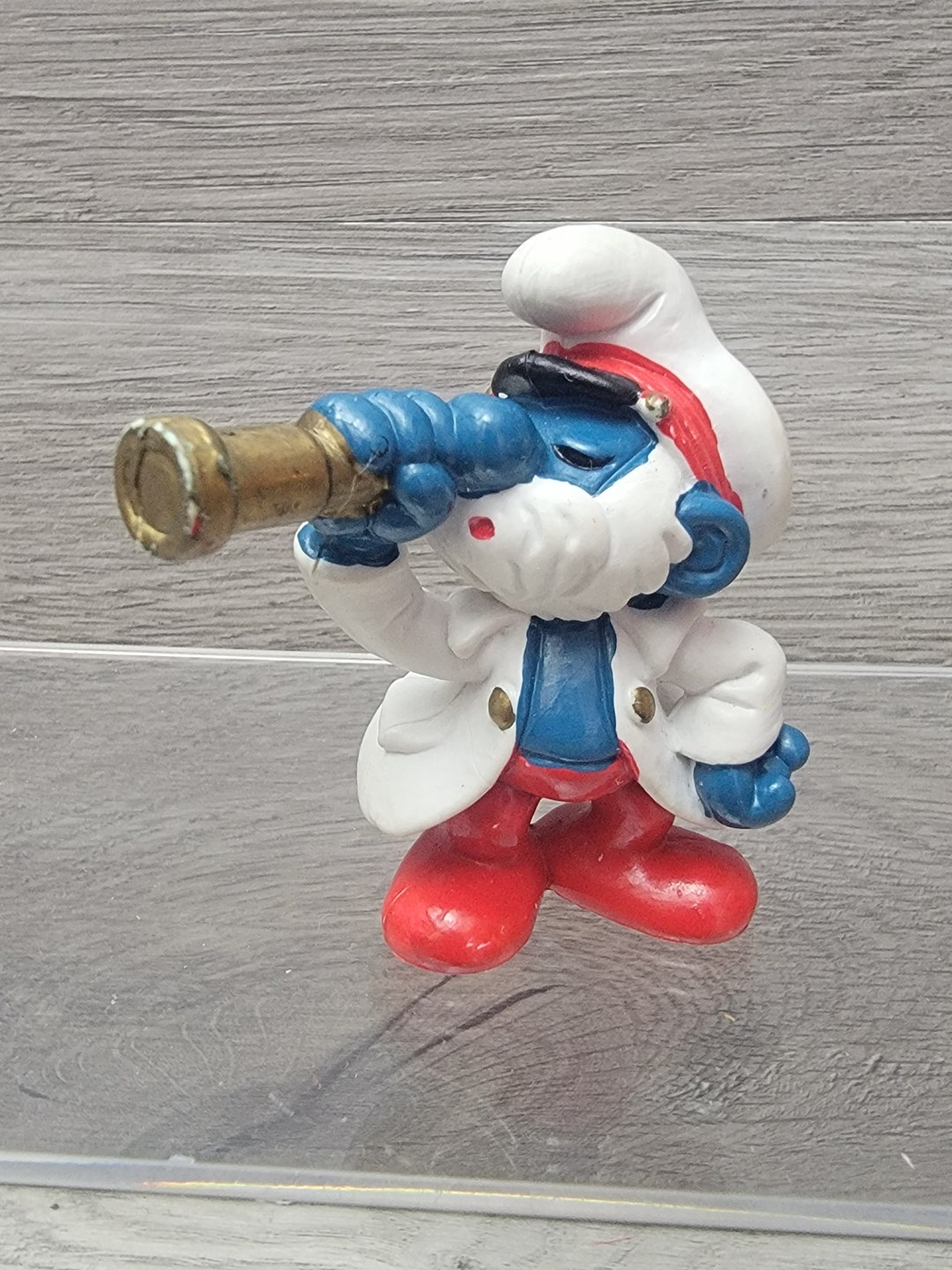1981 Boat Captain Papa Smurf 2 Figurine Figure Schleich Peyo - Etsy