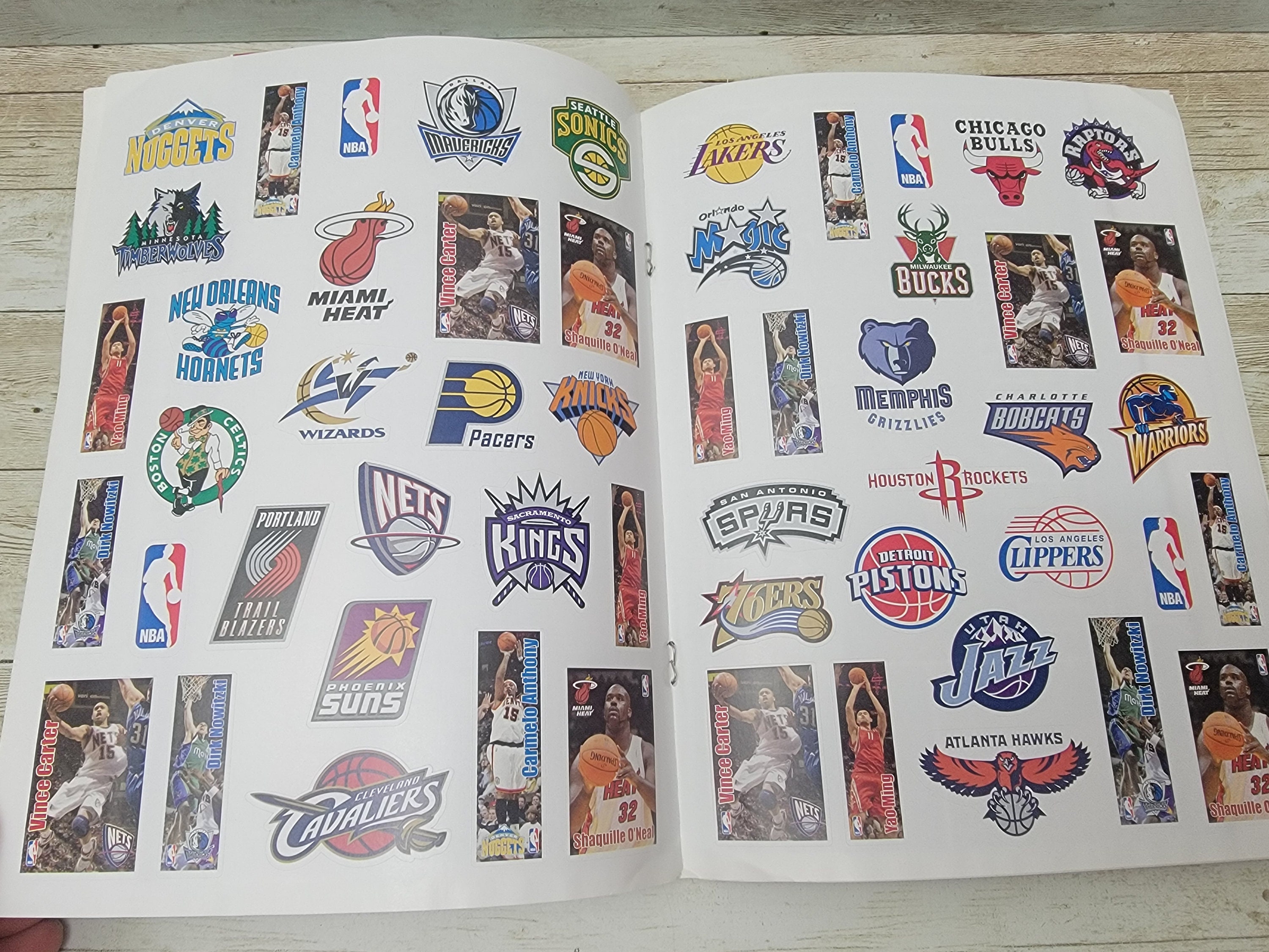 2007 NBA Activity Book Pullout Poster Kobe Shaq Stickers - Etsy