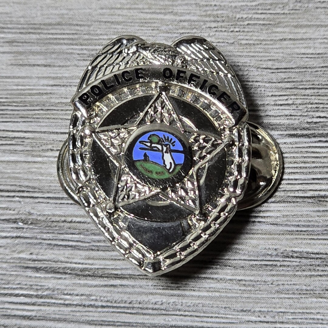 Vintage Obsolete Florida Police Officer Mini Miniature 1.25" Pinback ...