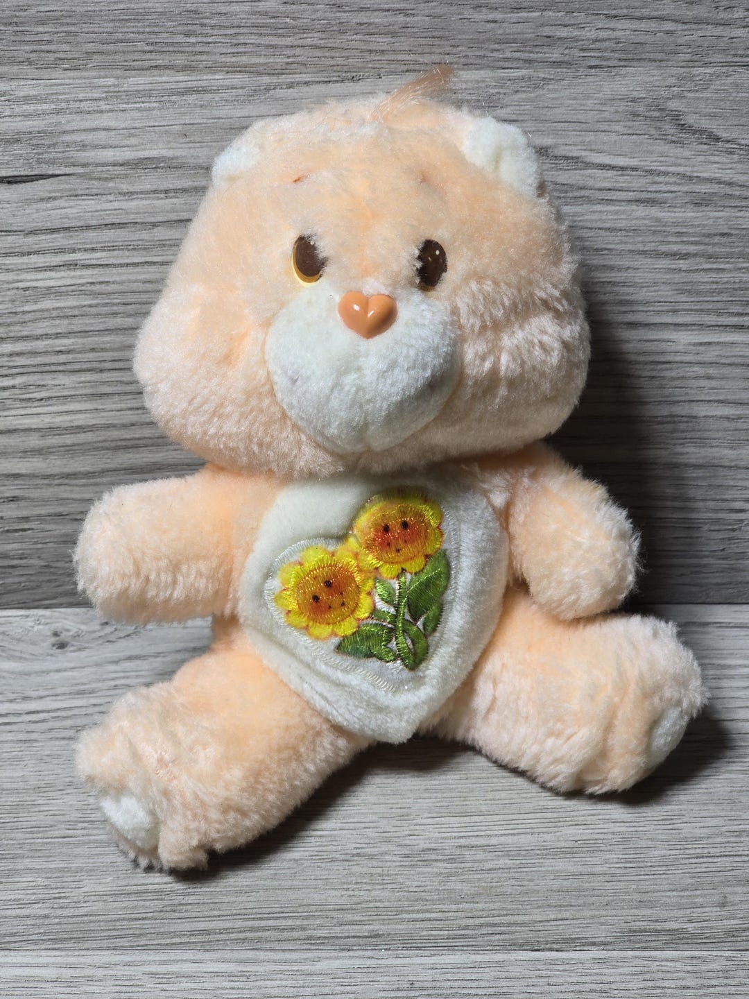 1983 Kenner Care Bears Small 7" Friend Bear Plush Carebear American ...