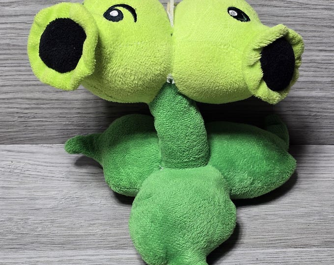 Plants Vs Zombies Split Pea Plush Stuffed Toy 7" - Etsy