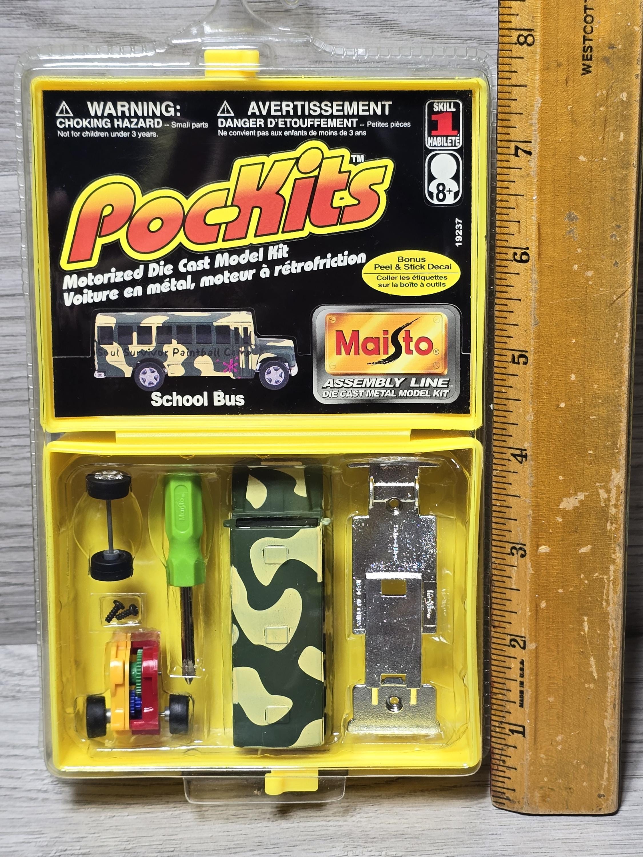 2001 MAISTO Assembly Line School Bus Model Kit NEW NIB Camo - Etsy