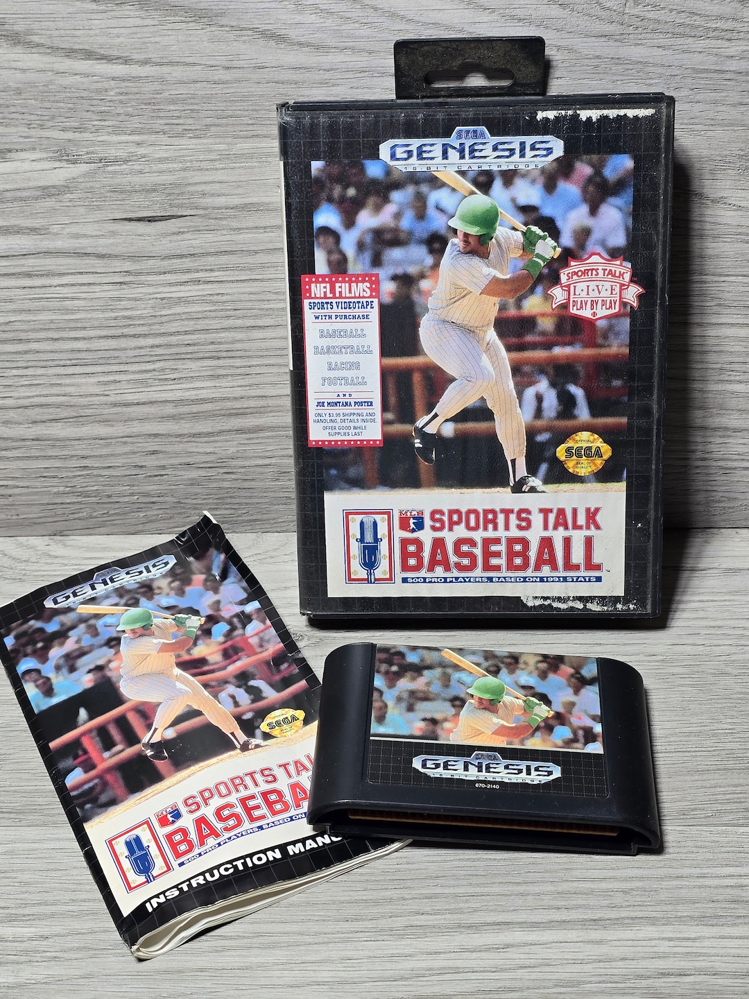 1992 Sega Genesis Sports Talk Baseball - Etsy