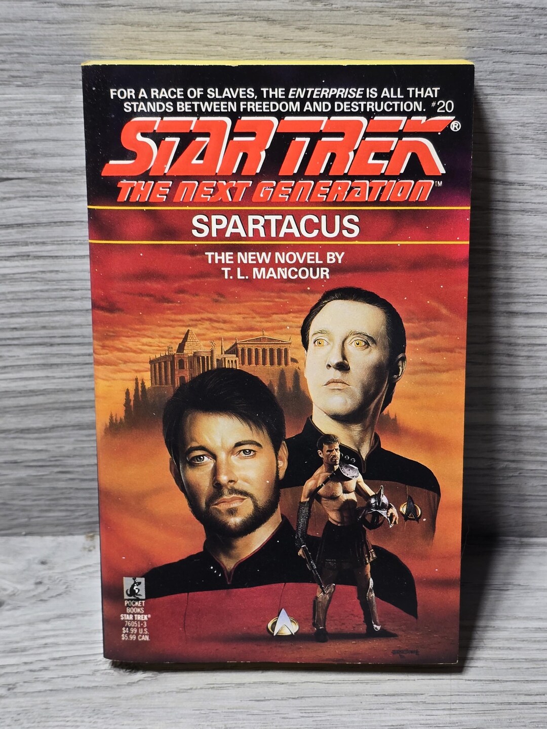 1992 Star Trek the Next Generation Spartacus #20 Paperback Book - Etsy