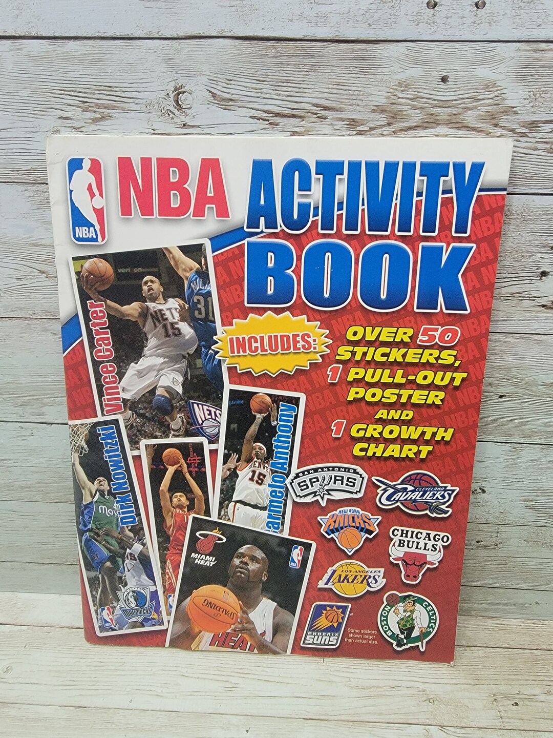 2007 NBA Activity Book Pullout Poster Kobe Shaq - Stickers UNUSED - Etsy