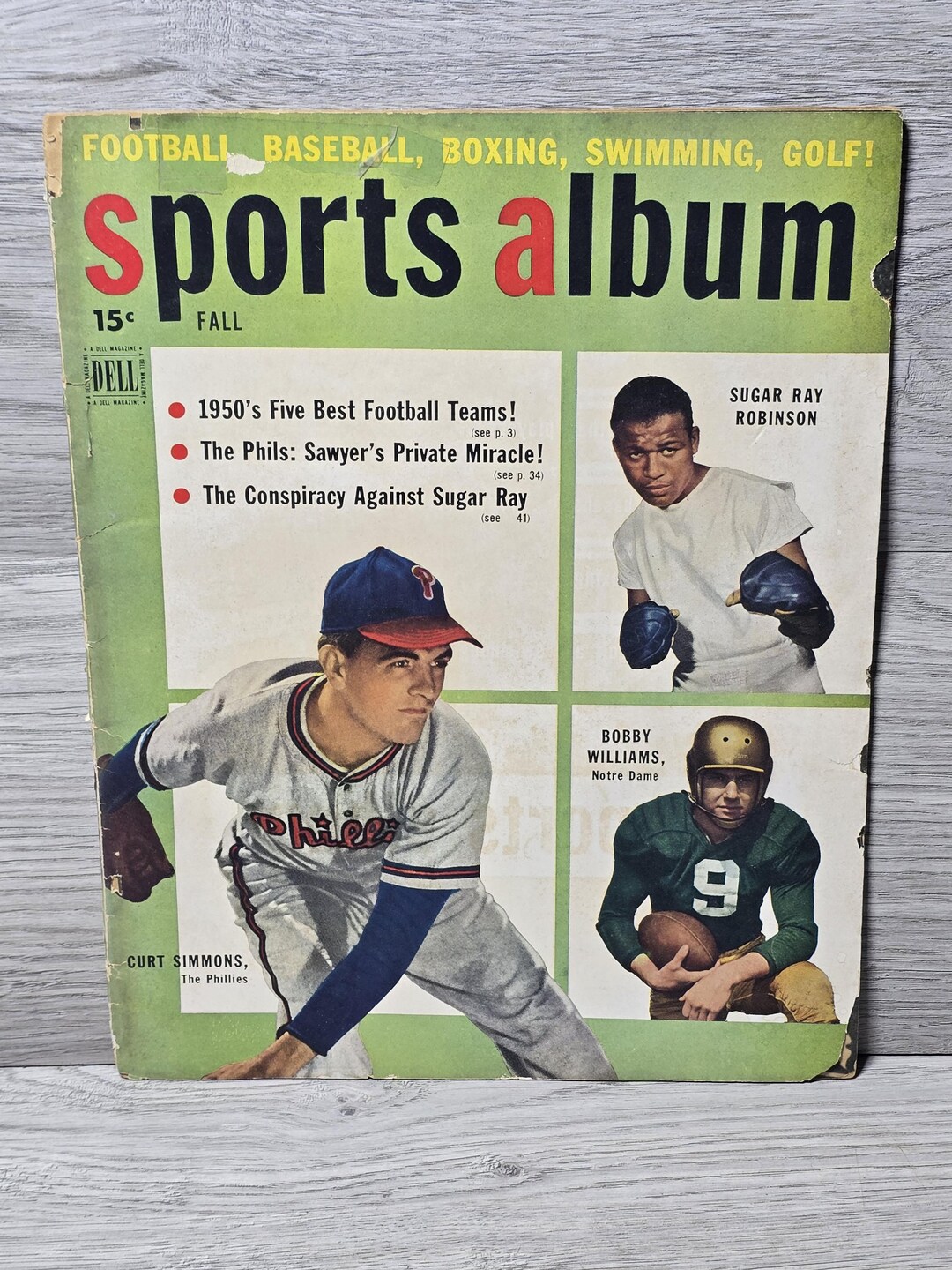 1950 Sports Album Magazine Sugar Ray Robinson Bobby Williams Leon Heath ...