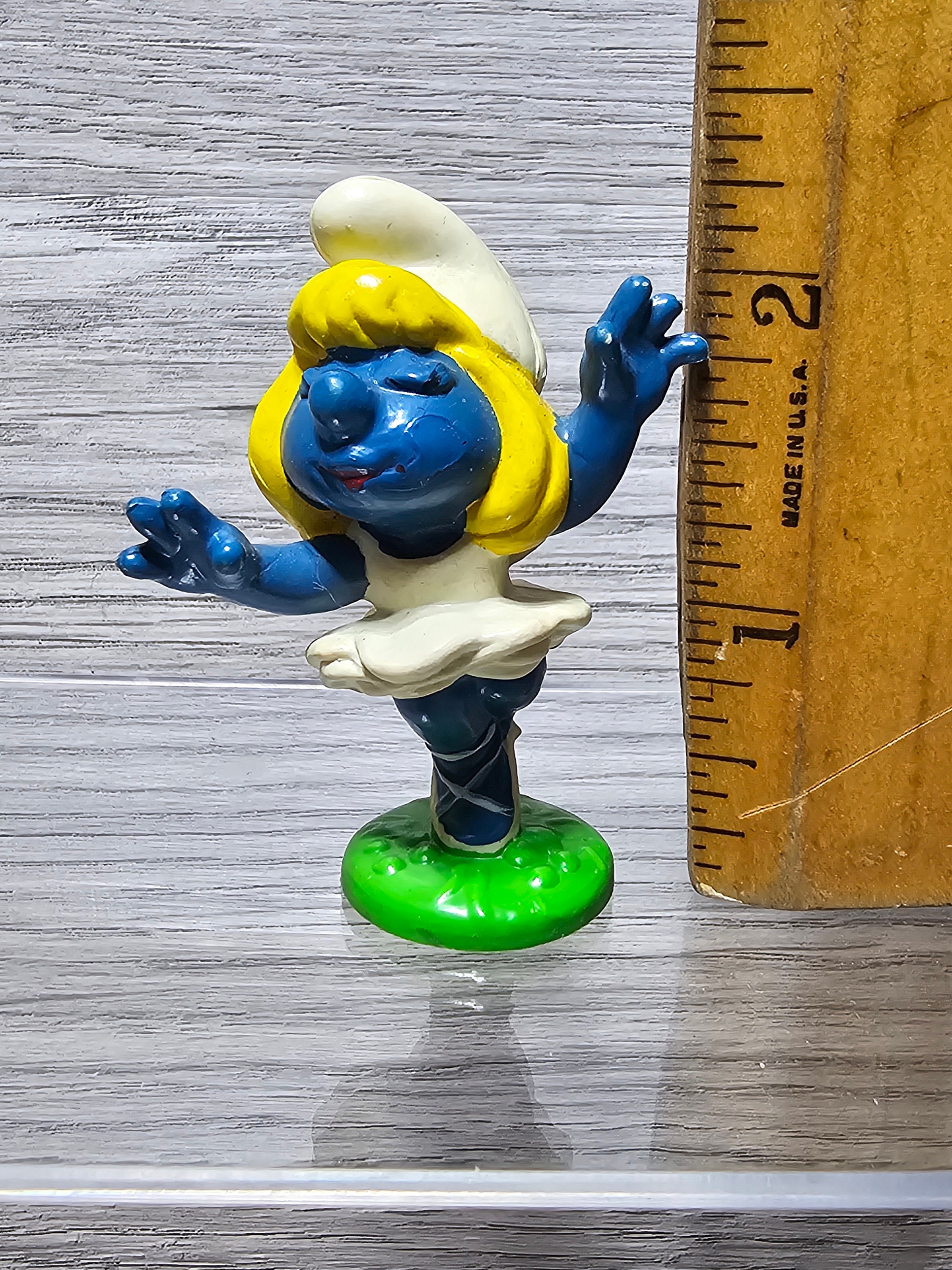 1978 Smurfs Smurfette Ballerina Dance Smurf Figure PVC Toy Peyo ...