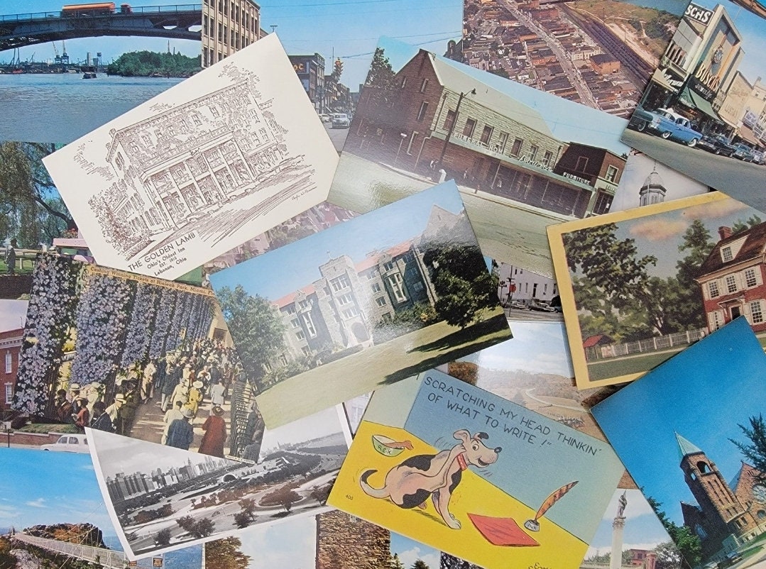 Bulk Postcard Lot of Approximately 100 Postcards (old and Newer ...