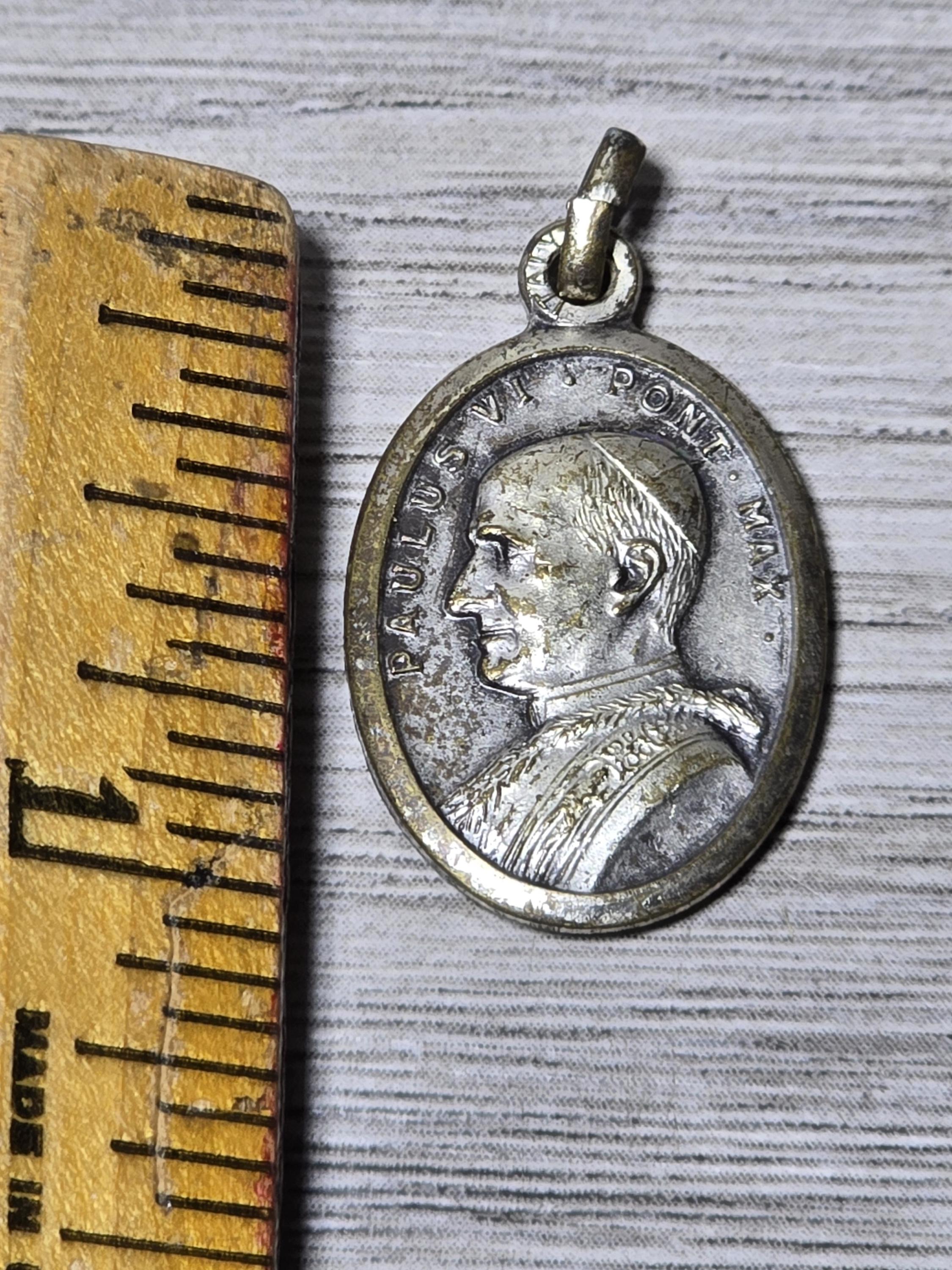 Vintage Pope Paulus VI Medal Vatican Catholic Pont Max Paul Pray for Us ...