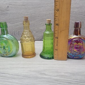 Vintage Miniature Wheaton Glass Bottle Lot of 4 Bottles - Etsy