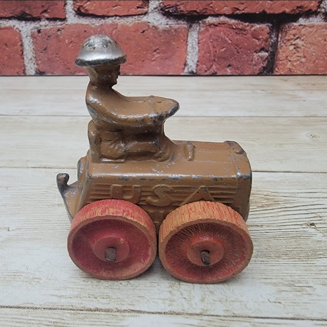 1930s Barclay Manoil Slush Mold Cast Military Vehicle Wood Wheels - Etsy