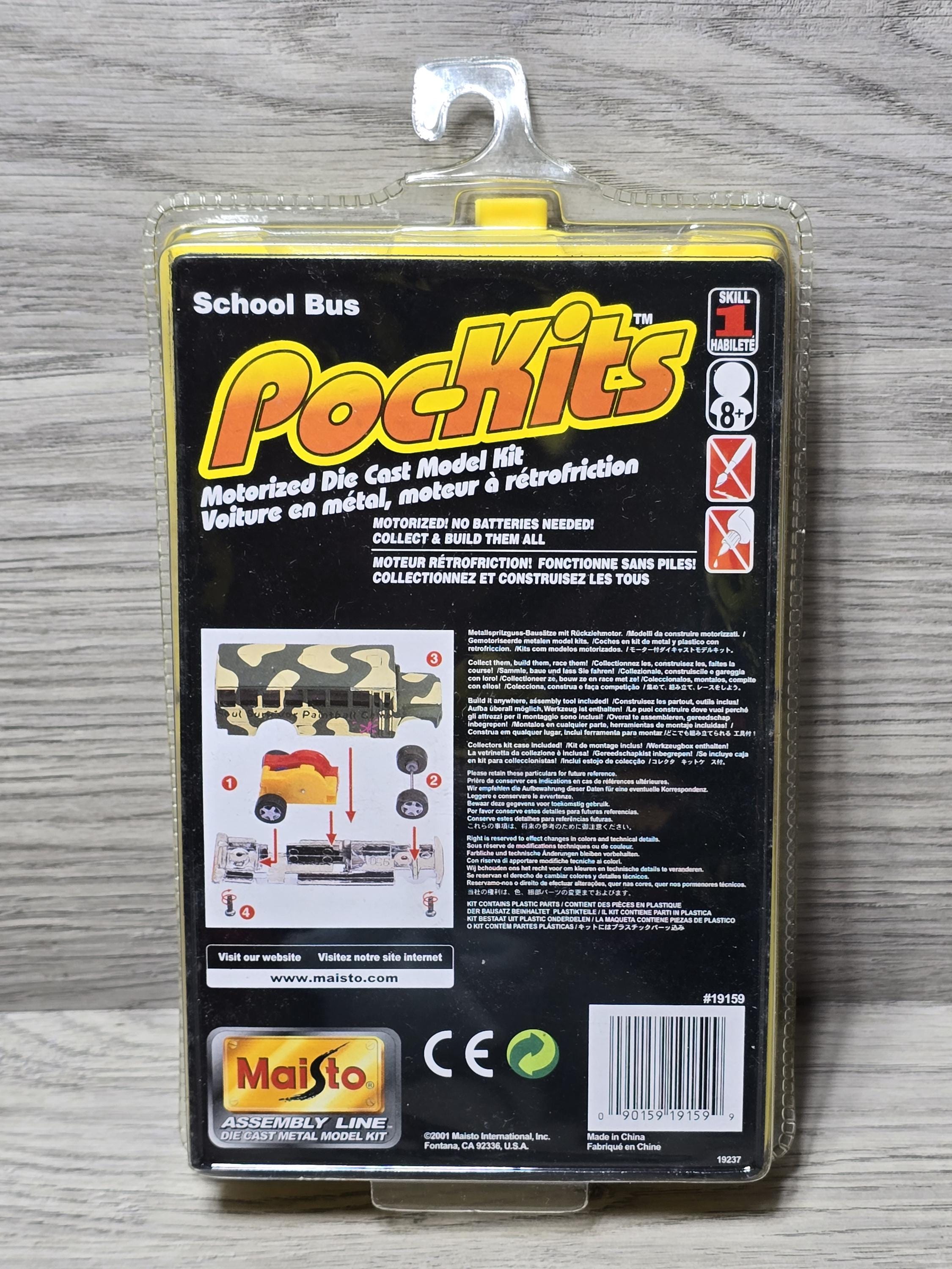 2001 MAISTO Assembly Line School Bus Model Kit NEW NIB Camo - Etsy